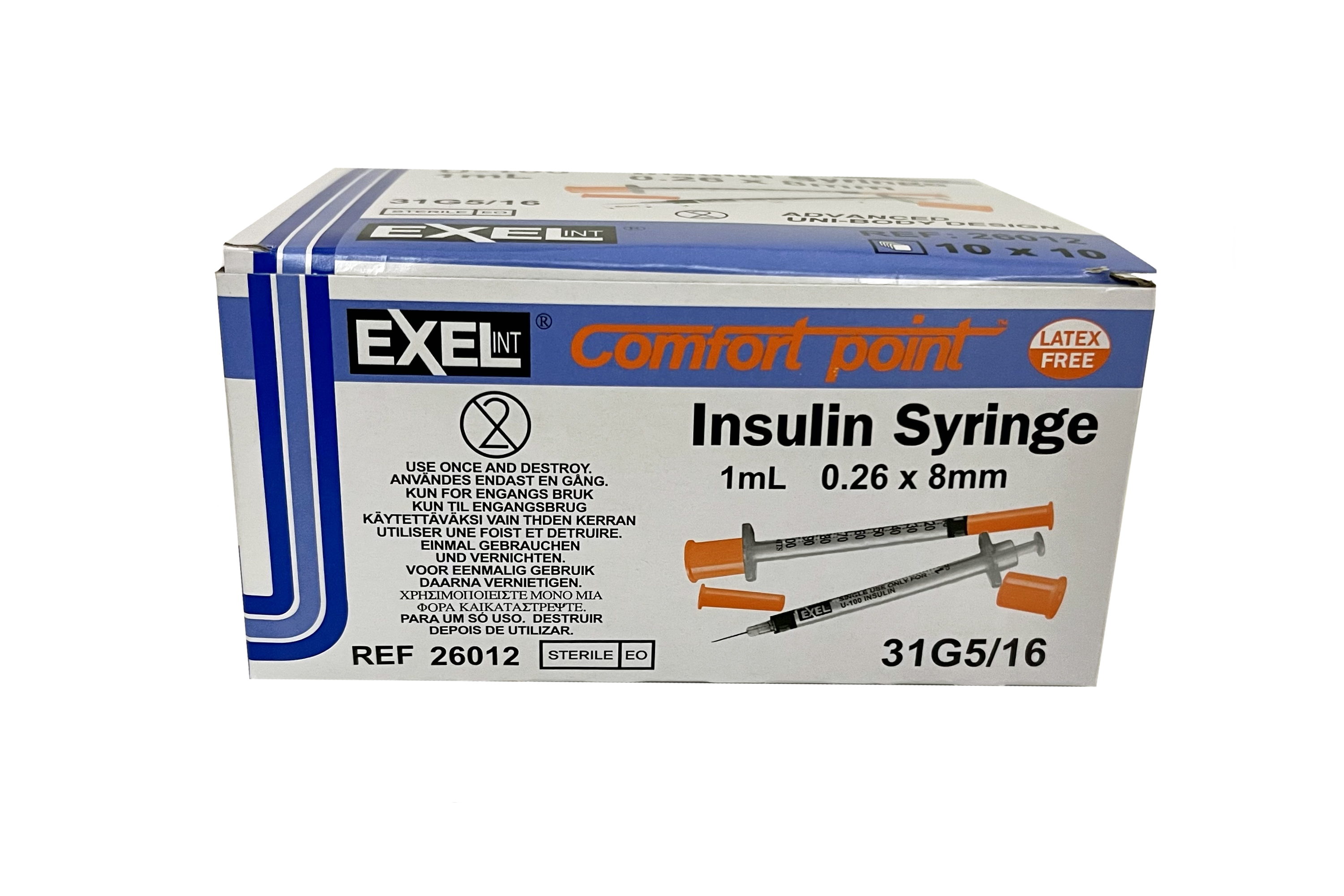 Shop Exel Insulin Syringes with Fixed Needle | Air-Tite Products